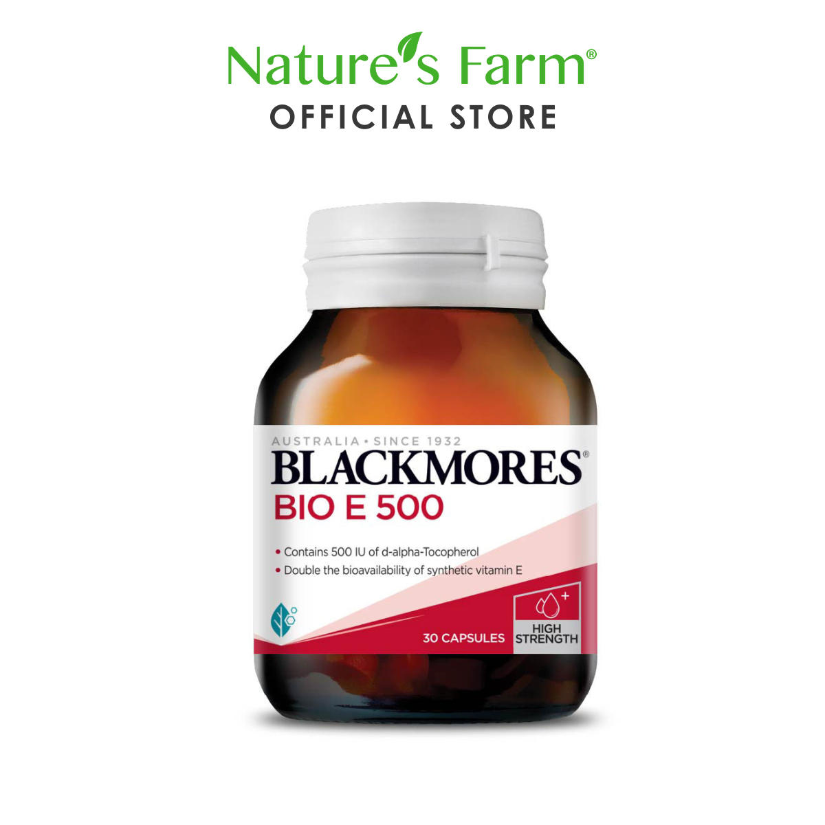 Blackmores Bio E 500IU Cap 30s — Nature's Farm