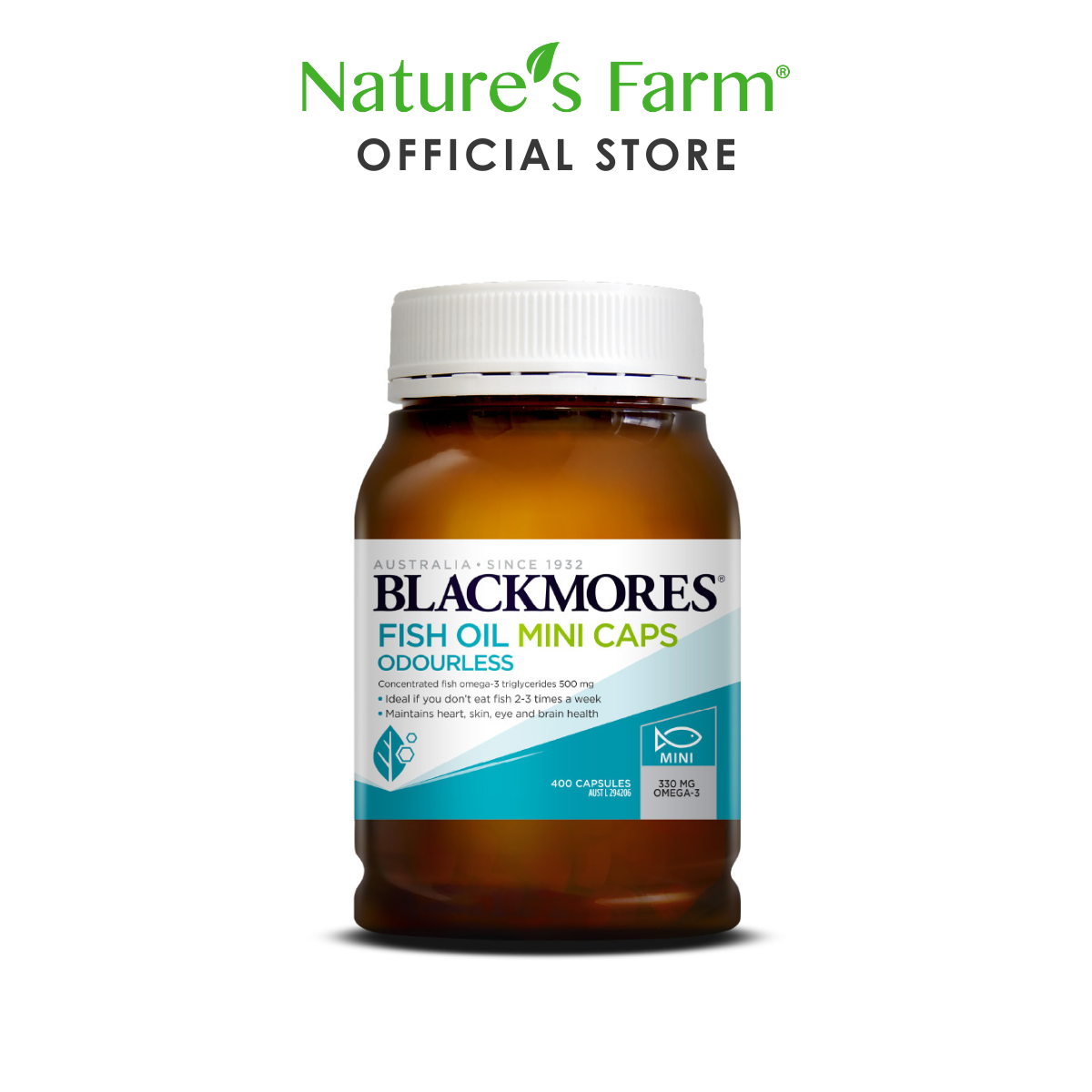 Blackmores Omega Mini High Concentrate Cap 360s — Nature's Farm