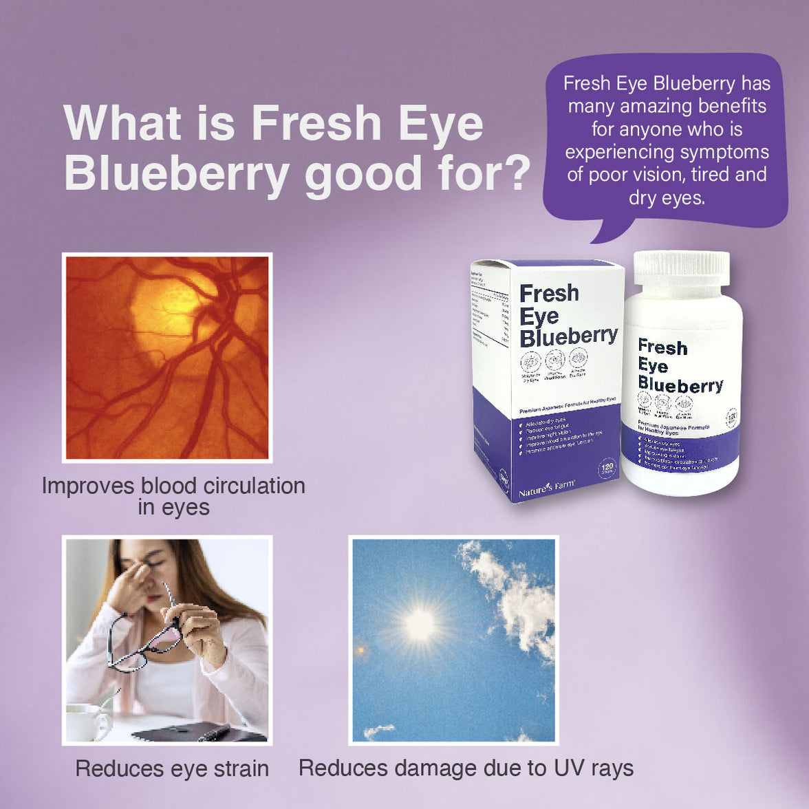 Nature's Farm Fresh Eye Blueberry 120s