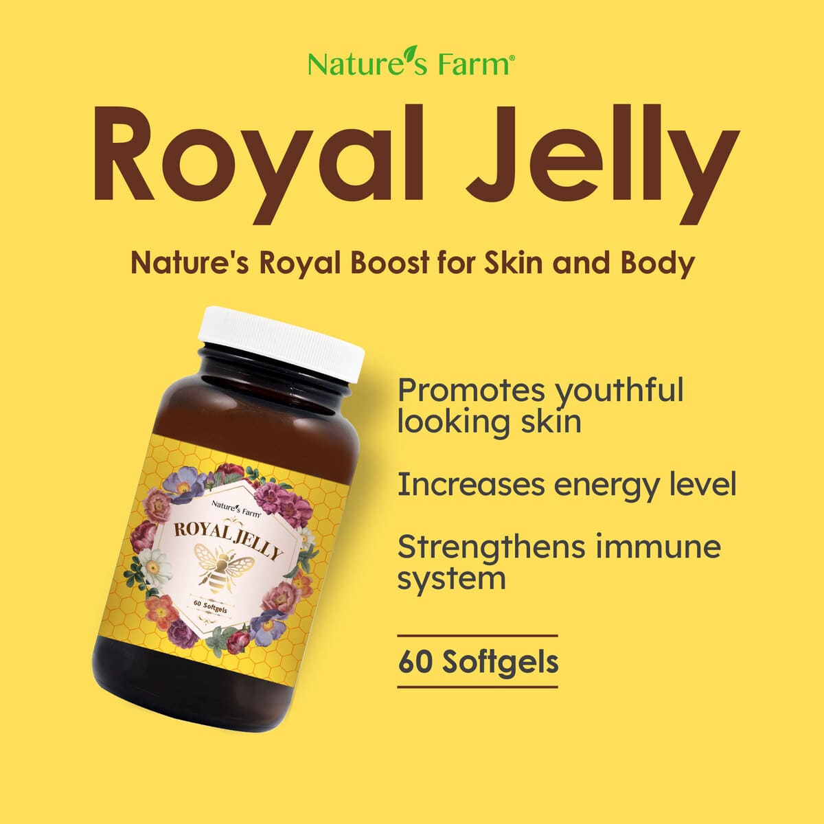Nature's Farm ® Royal Jelly 60s