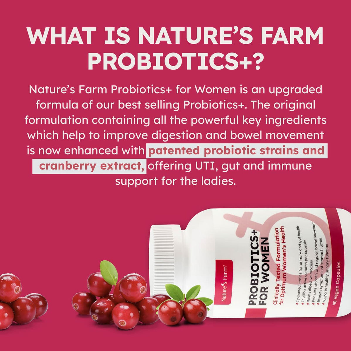 Nature's Farm® Probiotics+ for Women 90s — Nature's Farm